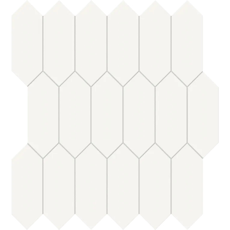 Arizona Tile - S-Series - Porcelain Picket Mosaic - Canvas White — Floorzz