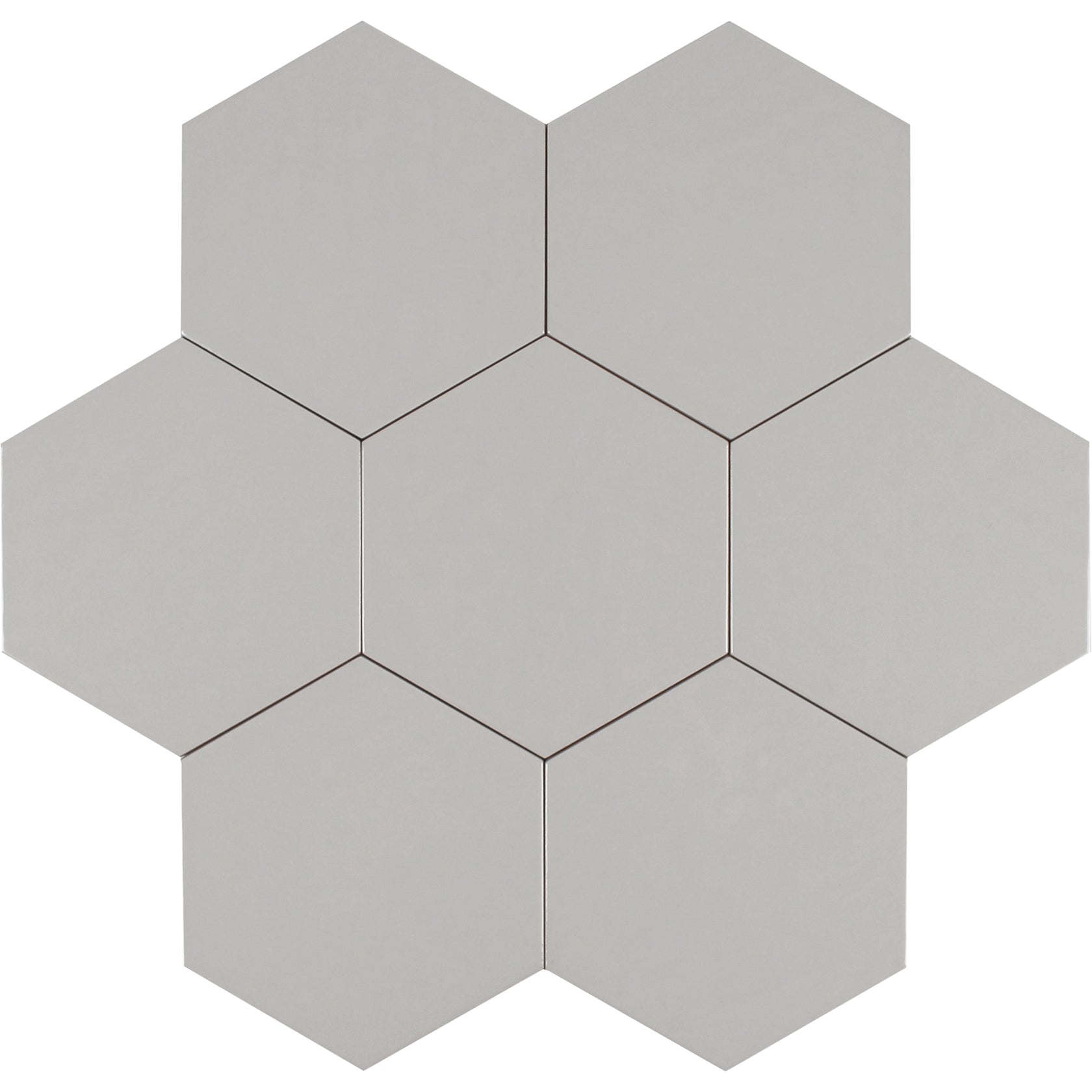 Tesoro - Albatross Hex 7 in. x 8 in. Ceramic Wall Tile - Pumice Glossy ...
