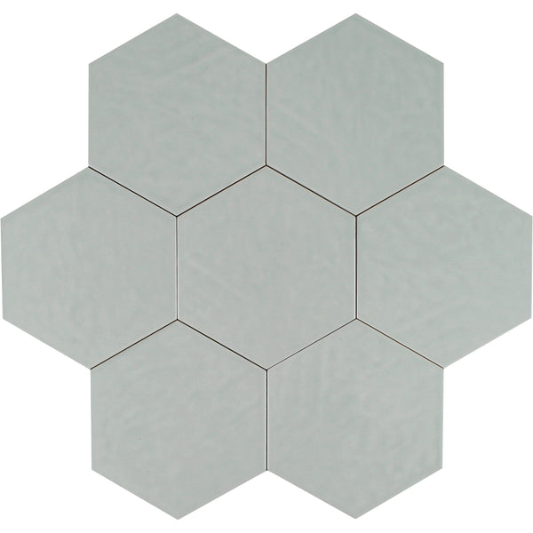 Tesoro - Albatross Hex 7 in. x 8 in. Ceramic Wall Tile - Sea Matte ...