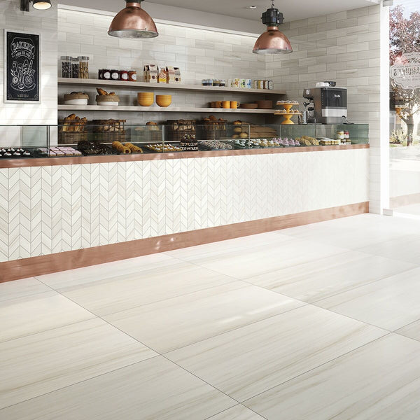 American Olean - Ideology Porcelain Tile 12 in. x 24 in. - Lasa Beige ...