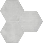 Anatolia - Form HD 7 in. x 8 in. Hexagon Porcelain Tile - Ice — Floorzz
