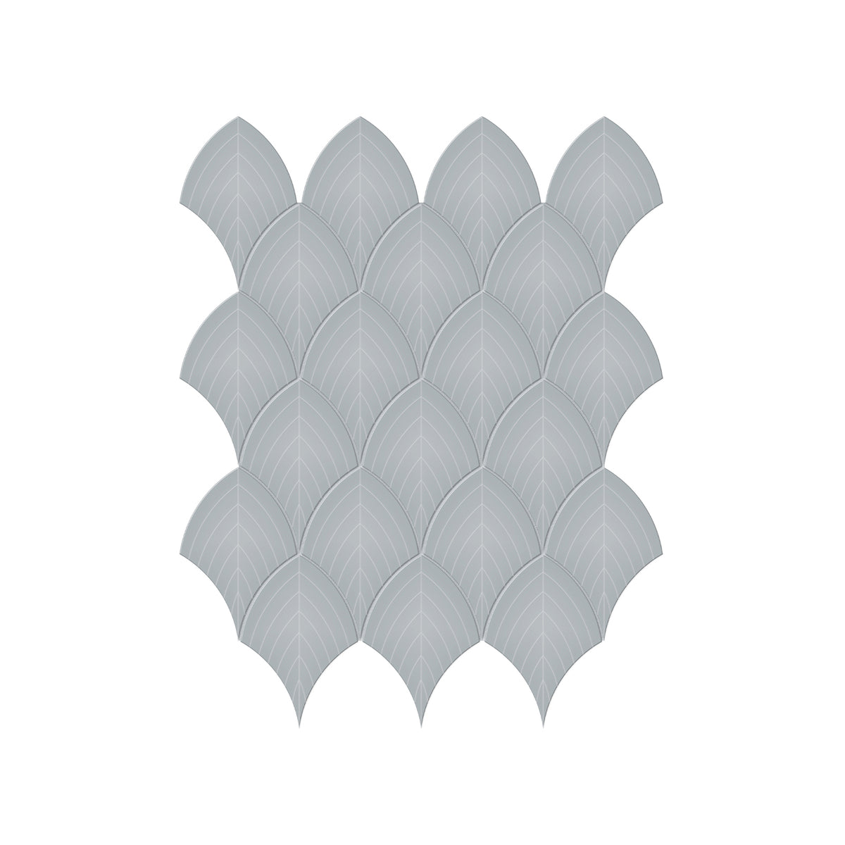 Anatolia - Soho Porcelain - Scallop Glazed Mosaic - Cloud Blue Glossy ...