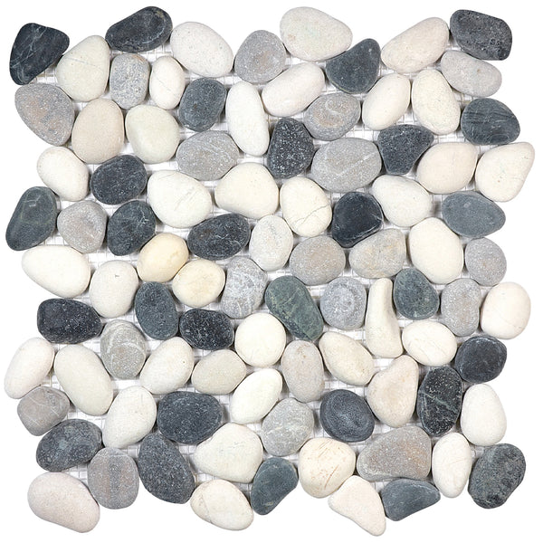 Anatolia - Zen, Pebbles Natural Pebble Mosaic - Tranquil Cool Blend ...