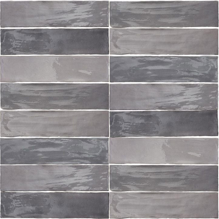 Arizona Tile - Flash 3" x 12" Ceramic Wall Tile - Cool Grey - Floorzz