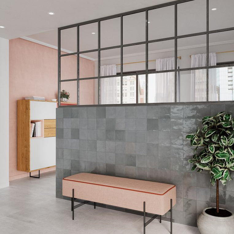 Arizona Tile - Flash 5" x 5" Ceramic Wall Tile - Cool Grey — Floorzz