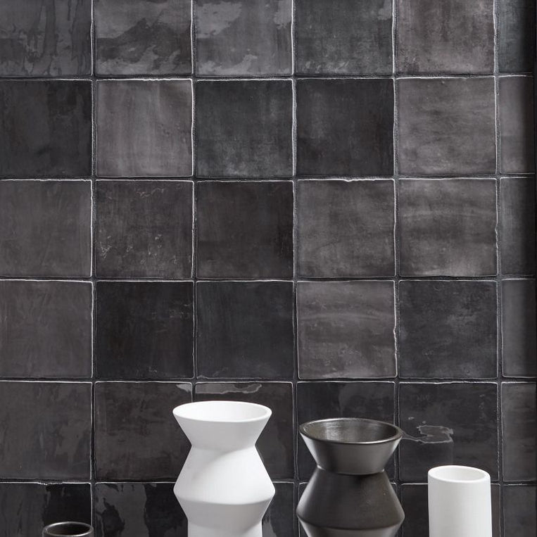 Arizona Tile - Flash 5" x 5" Ceramic Wall Tile - Graphite — Floorzz