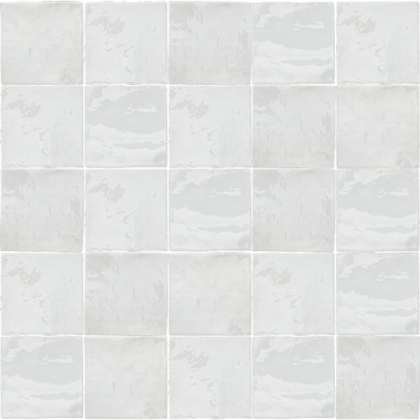 Arizona Tile - Flash 5" x 5" Ceramic Wall Tile - White - Floorzz