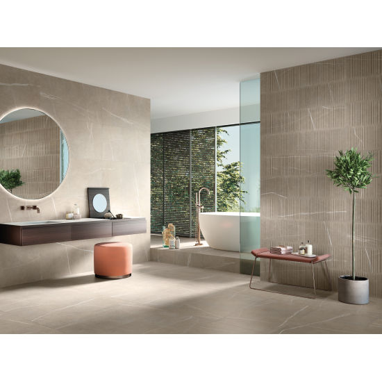 Bedrosians Tile & Stone - Nomade 24" x 48" Porcelain Tile - Bone — Floorzz