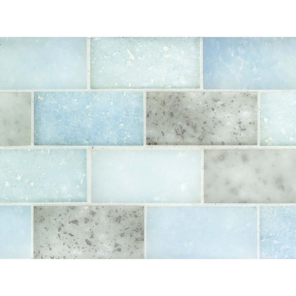 Ceramica - Liquid Glass Wall Tile 1.75 in. x 3.5 in. - Yellowstone Ble ...