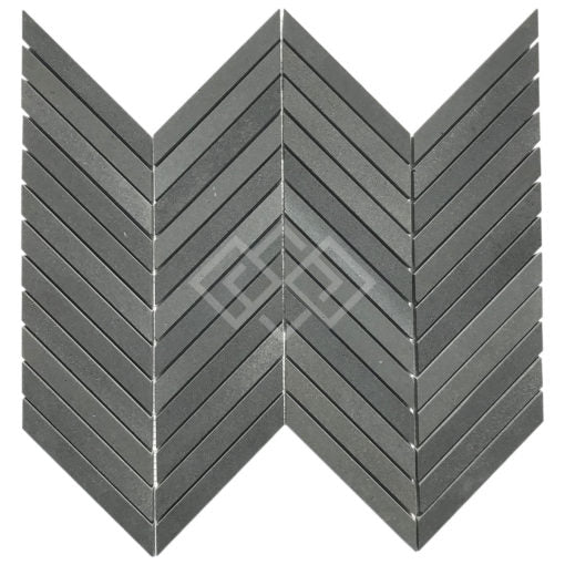 Patara Stone - Volcano Basalt Mosaic Tile - Chevron — Floorzz