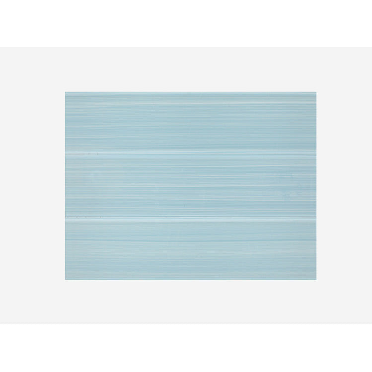 Elysium - Lucy Blue Painting 4 in. x 16 in. Glass Mosaic — Floorzz