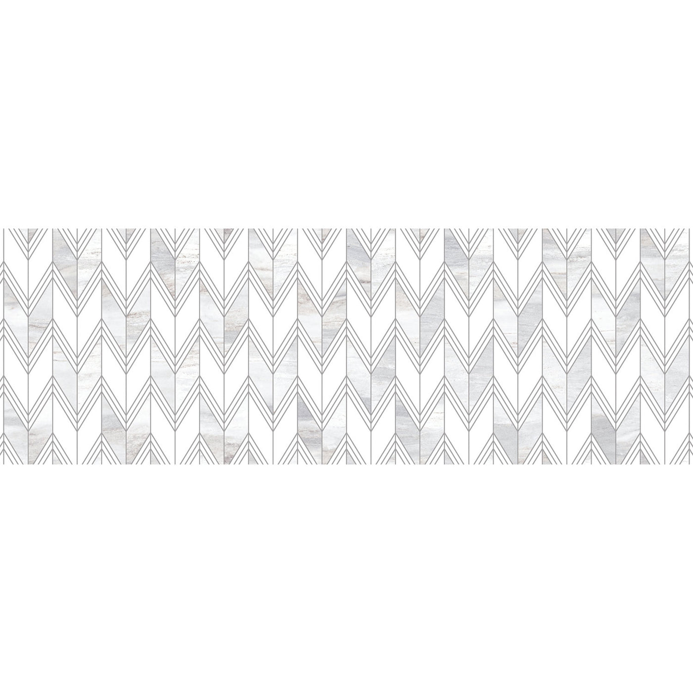 Emser Tile - Kudos 16 in. x 47 in. Glazed Ceramic Tile - Perla Chevron ...