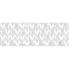 Emser Tile - Kudos 16 in. x 47 in. Glazed Ceramic Tile - Perla Chevron ...