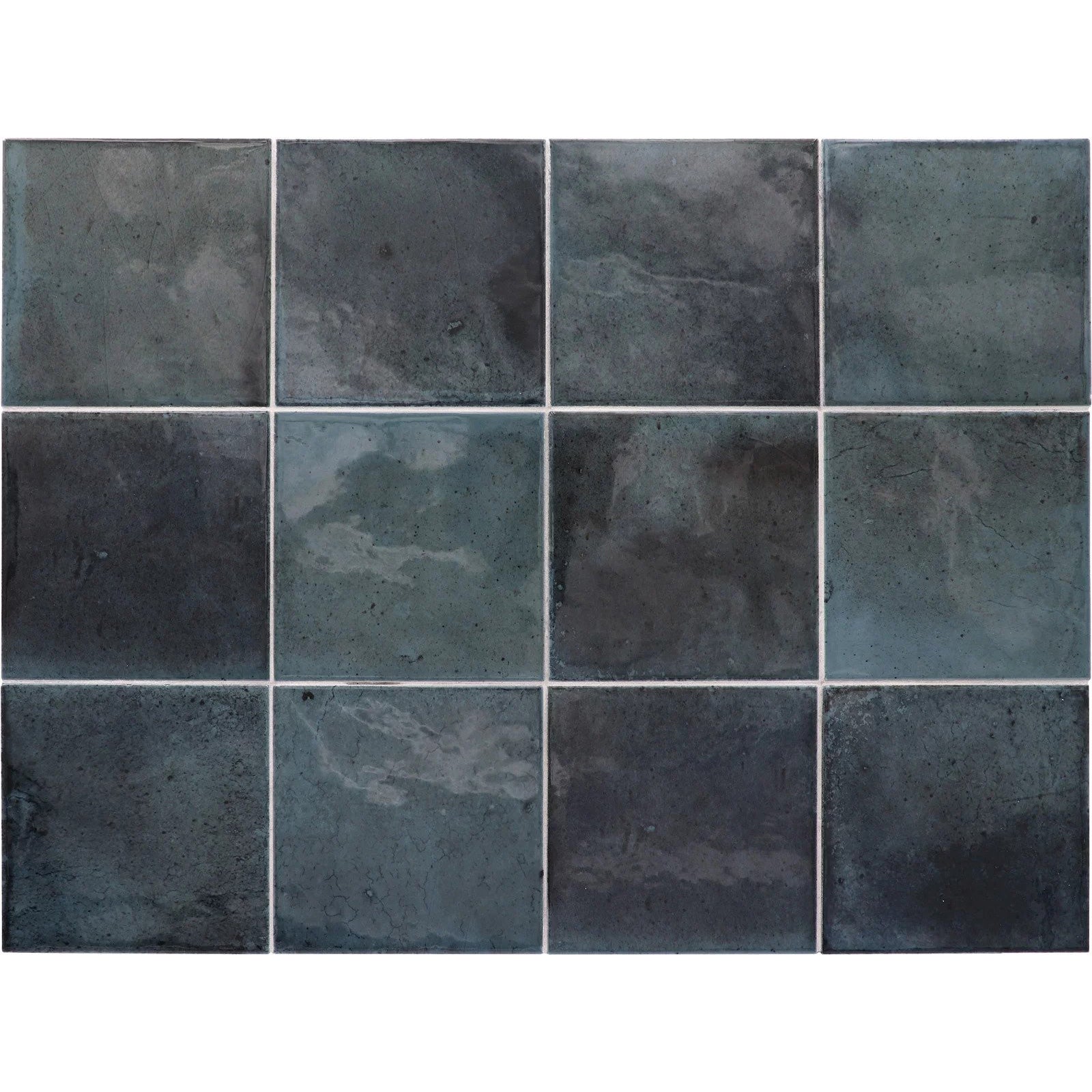 Equipe - Hanoi 4" x 4" Ceramic Tile - Blue Night - Floorzz