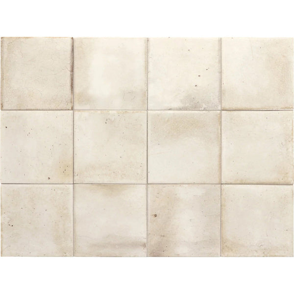 Equipe - Hanoi 4" x 4" Ceramic Tile - White - Floorzz