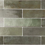Equipe - Tribeca Collection - 2.5 in. x 10 in. Wall Tile - Sage Green ...