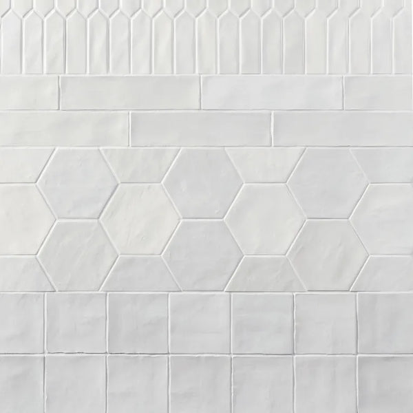 Arizona Tile - Spark Series - 5" x 5" Ceramic Tile - Matte White - Floorzz