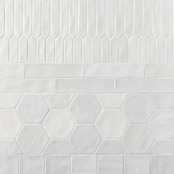 Arizona Tile - Spark Series - 3" x 12" Ceramic Tile - Matte White - Floorzz