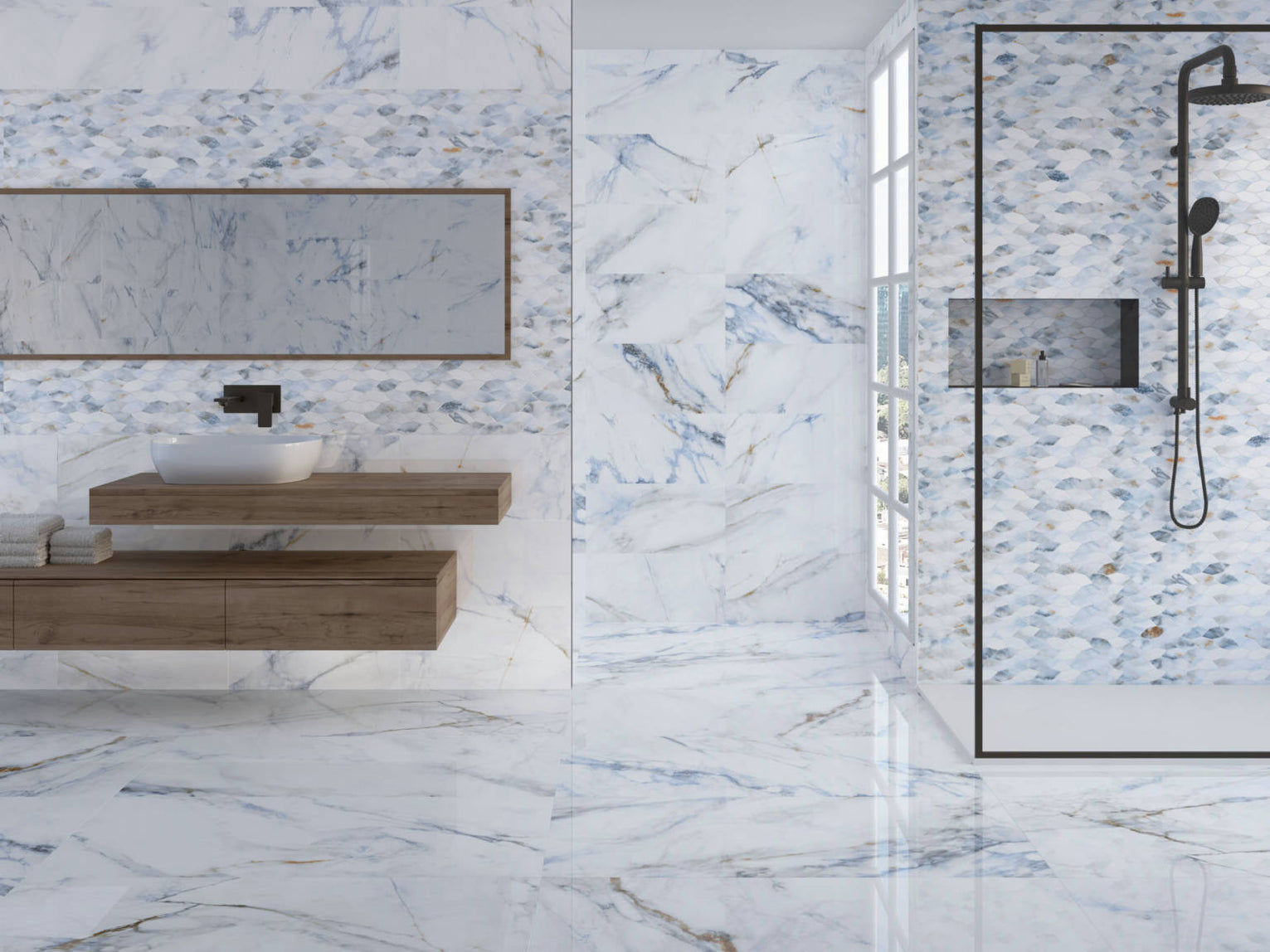 General Ceramic - Urli Series 12 in. x 24 in. Polished Porcelain Tile ...