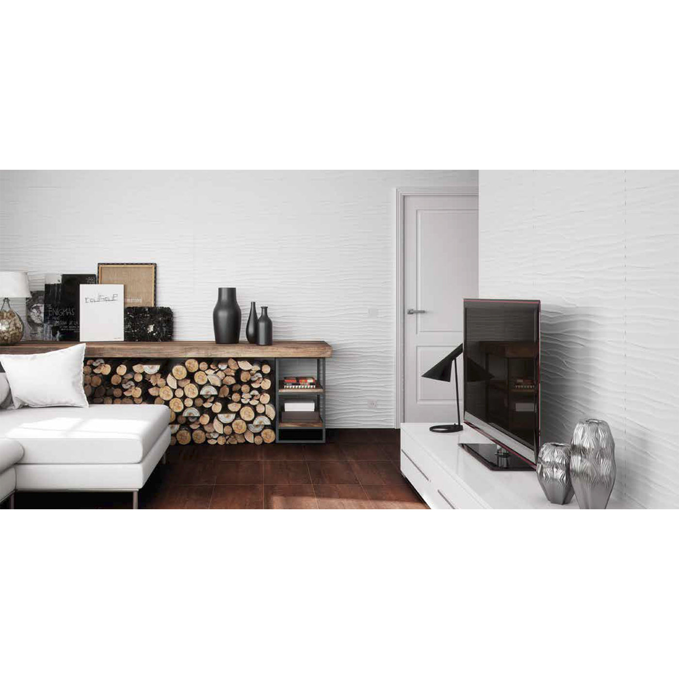 Happy Floors Glaciar Wave Porcelain Wall Tile - Wave (Glossy) — Floorzz