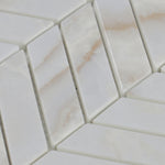 Lungarno - Simple Stone Glass Mosaic - Oro Chevron — Floorzz