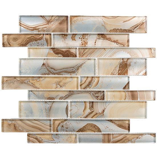 Bellagio - Magical Forest Collection - Glass Random Brick Mosaic - Cin ...