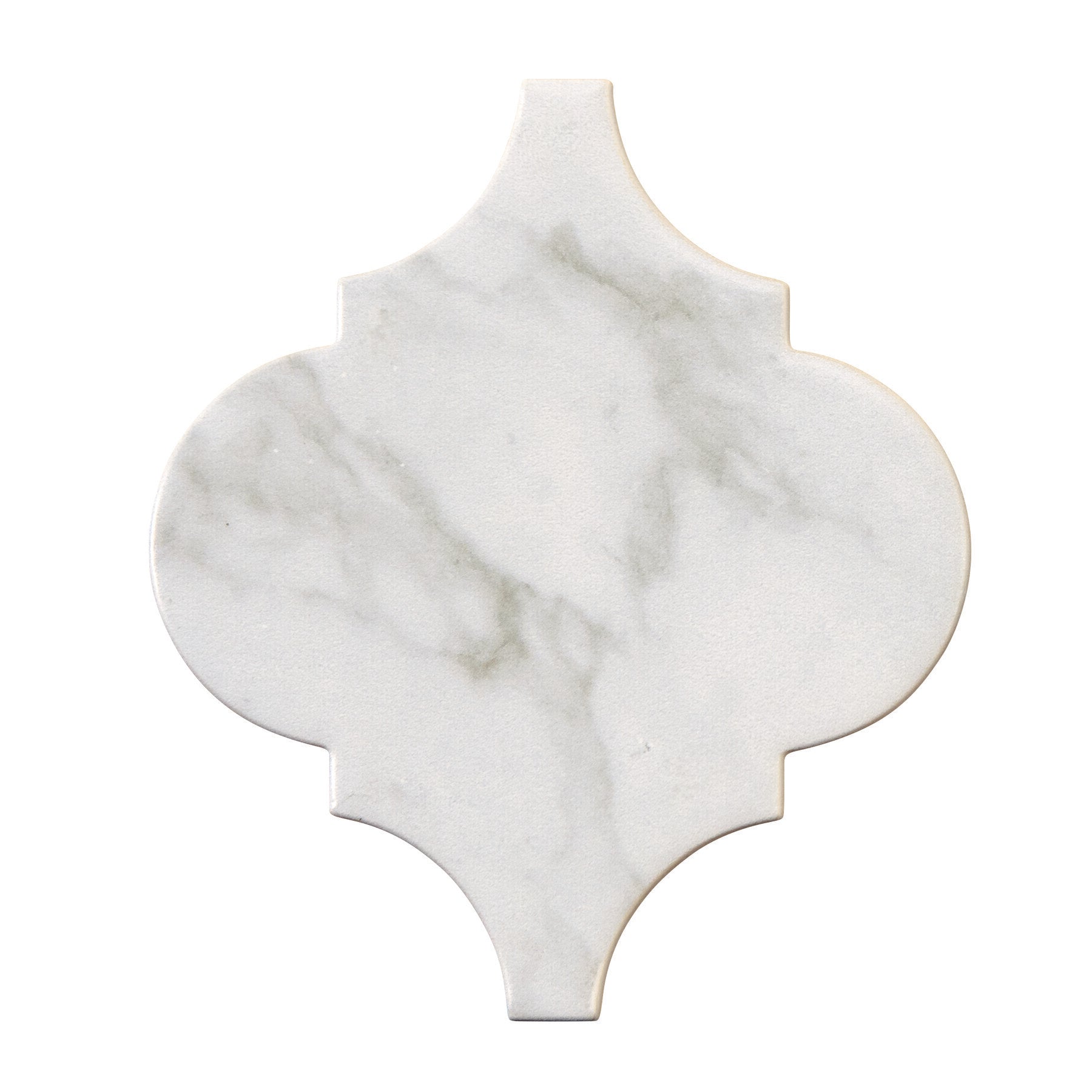 Marazzi - Marble Obsession - 6 in. Arabesque Ceramic Wall Tile - Arabe ...