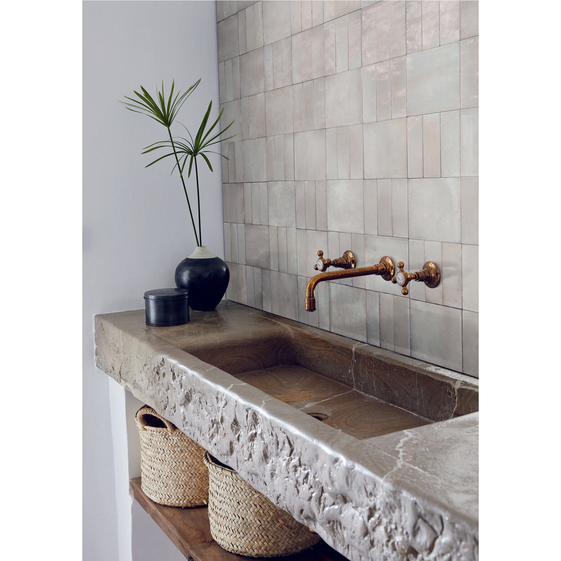 Marazzi - Rice - 2 in. x 6 in. Glazed Porcelain Wall Tile - Natural ...