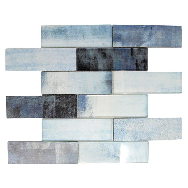 Maniscalco - Gosford Glass and Stone Mosaics - 2 in. x 6 in. - Whirl B ...