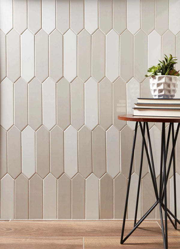 Arizona Tile - Paloma 3" x 12" Picket - Cotton Glossy - Floorzz