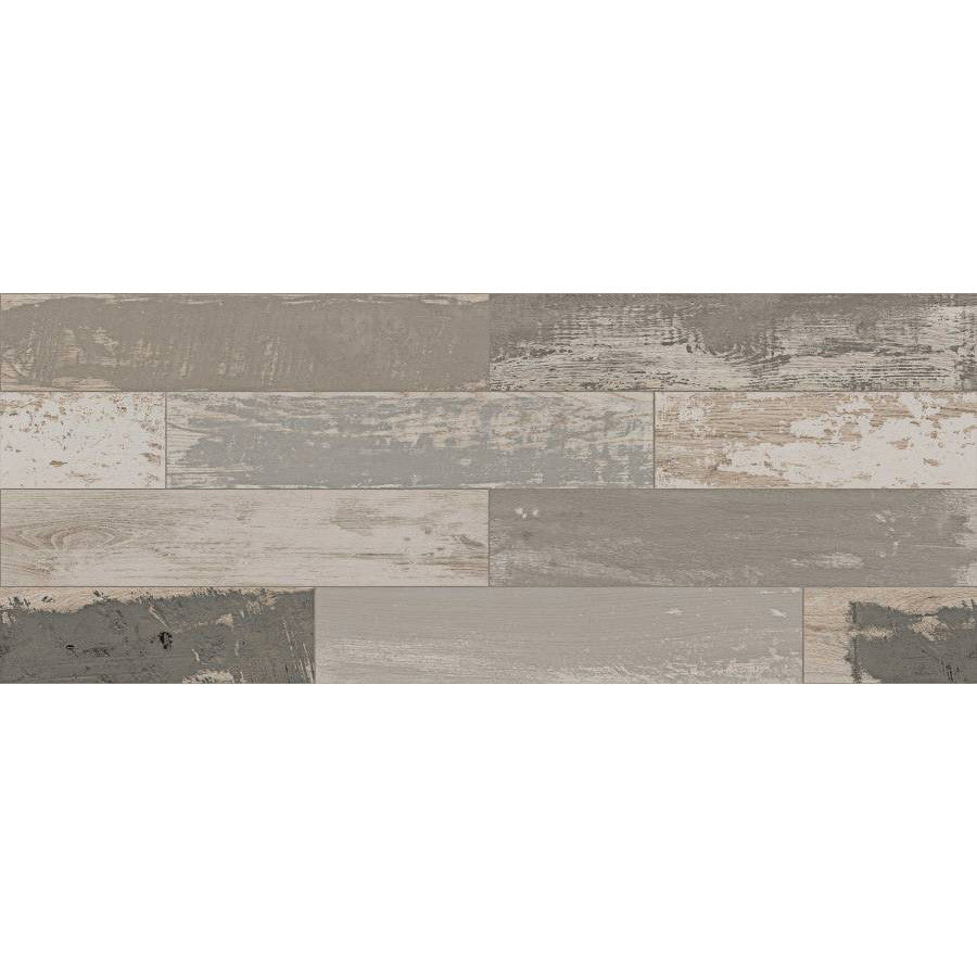 Landmark Ceramics Re-True 8 in. x 40 in. Porcelain Floor Tile - Multic ...