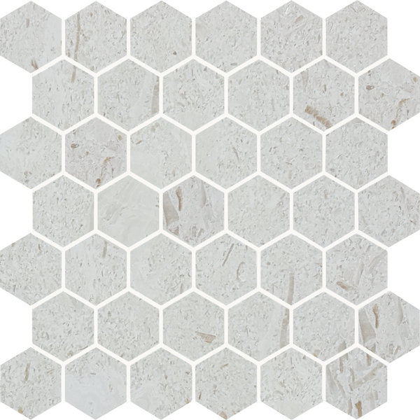 Tesoro - Sand Key Brushed Collection - 2" Hex Mosaic - Floorzz