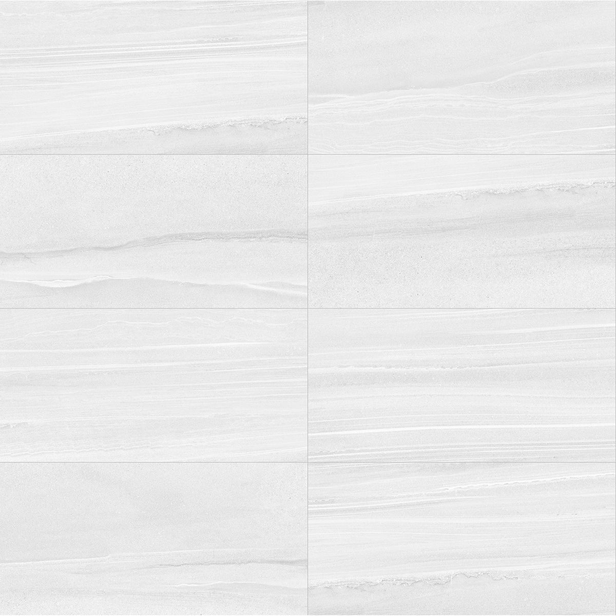 Tesoro - Isla Series - 12 in. x 24 in. Pressed Porcelain Tile - White ...