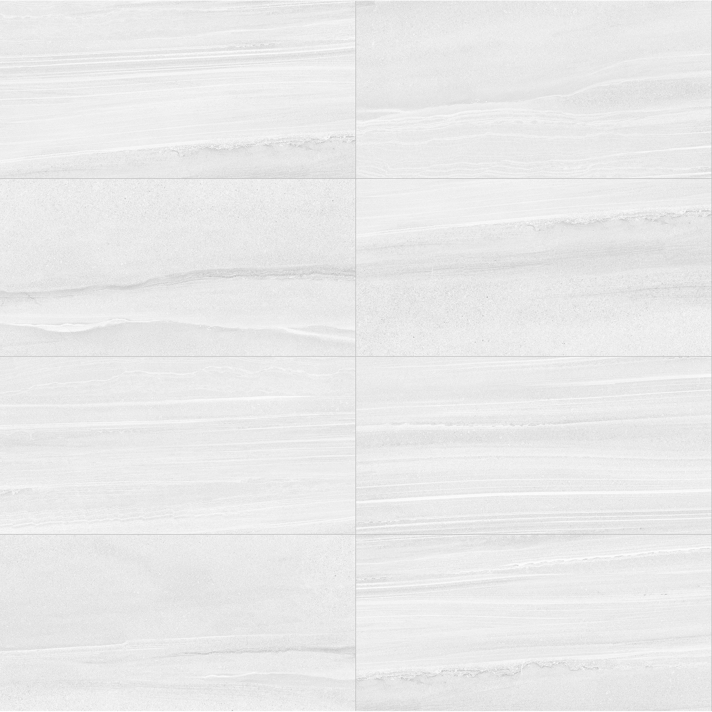 Tesoro - Isla Series - 12 in. x 24 in. Pressed Porcelain Tile - White ...