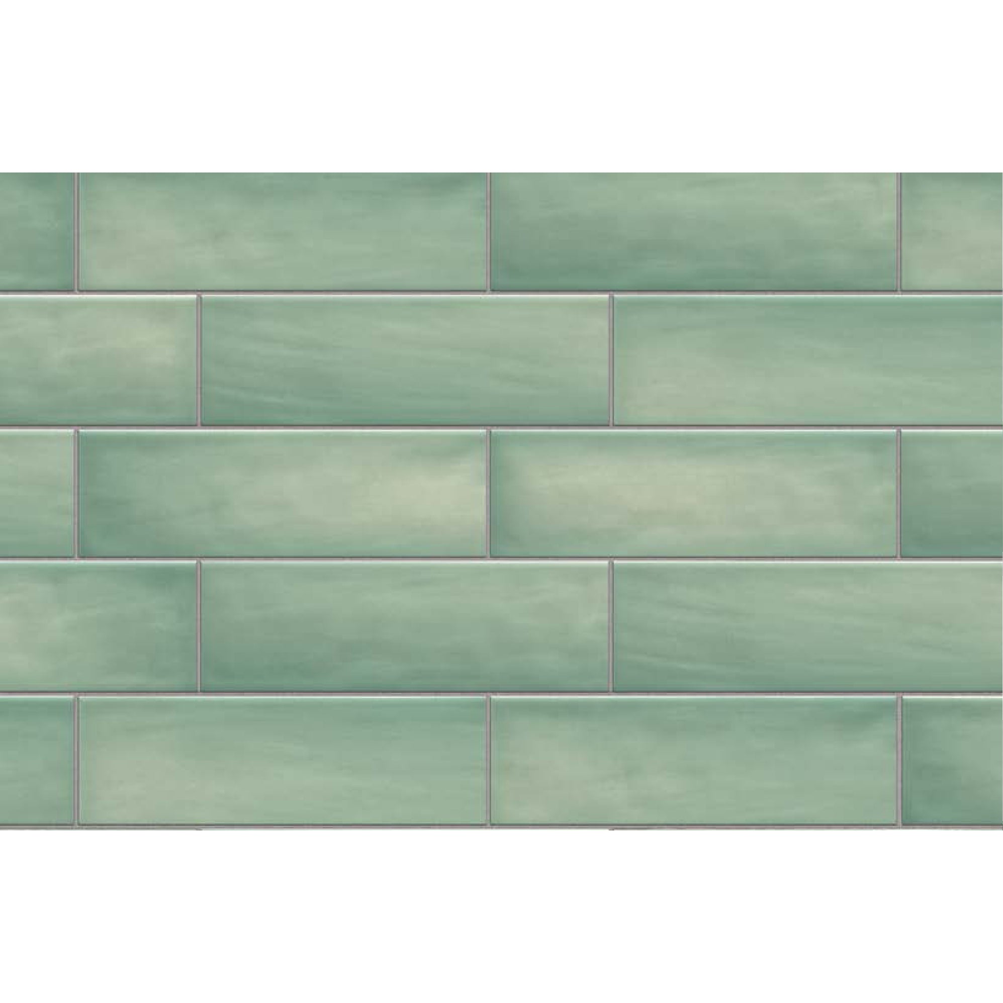 Topcu - Borriana - 3 in. x 12 in. Ceramic Wall Tile - Mint — Floorzz