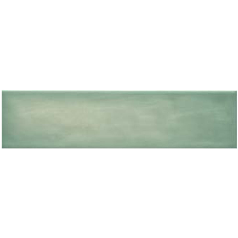 Topcu - Borriana - 3 in. x 12 in. Ceramic Wall Tile - Mint — Floorzz