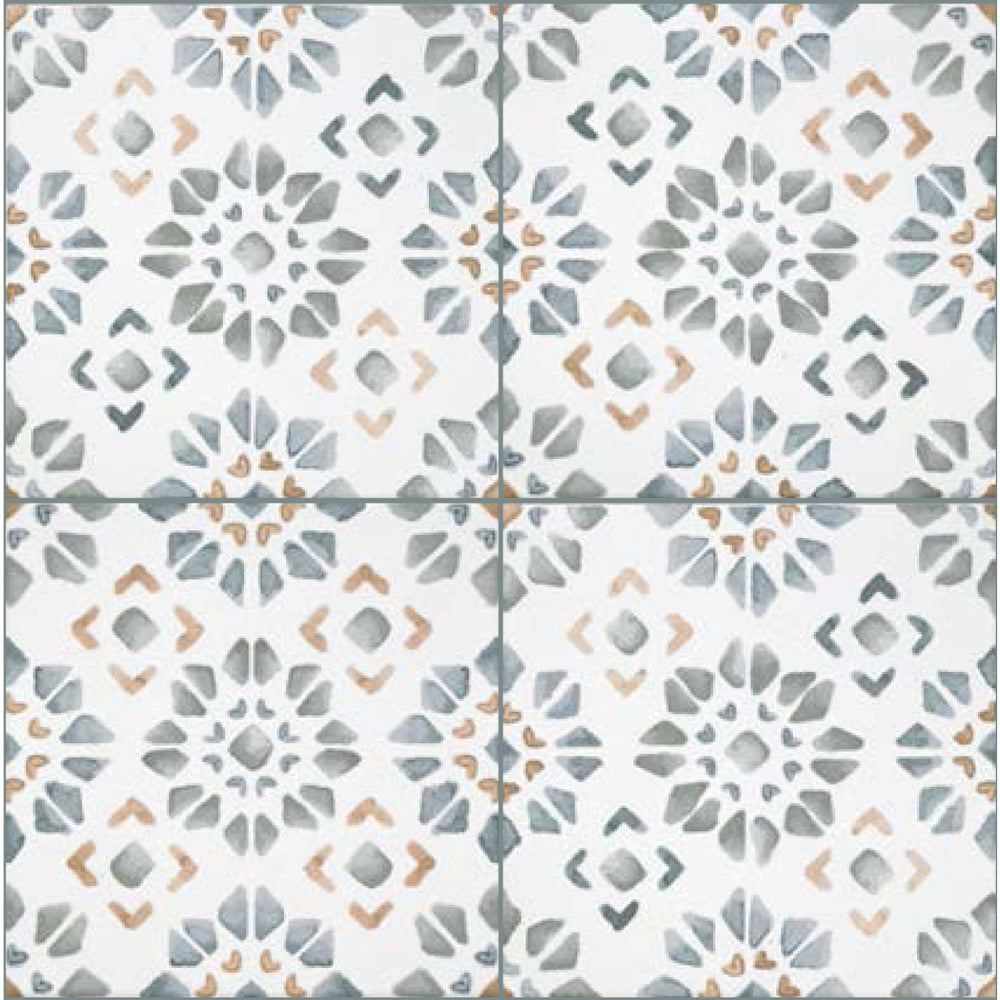 Topcu - Saint Germain 6 in. x 6 in. Glazed Porcelain Tile - Montana ...