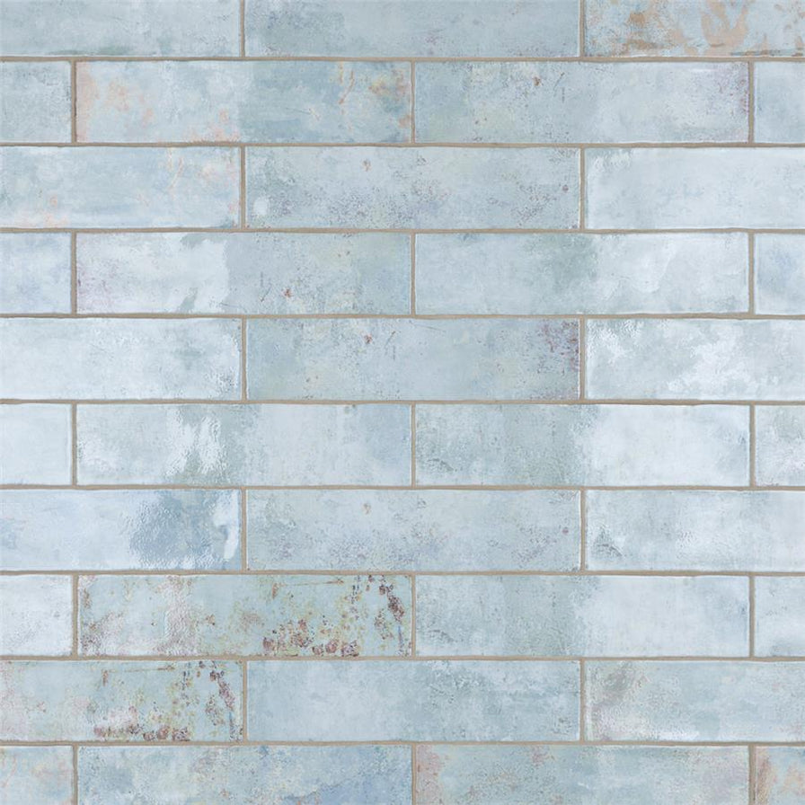 SomerTile - Biarritz 3" x 12" Ceramic Wall Tile - Blue — Floorzz