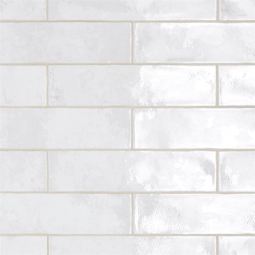 SomerTile - Biarritz 3" x 12" Ceramic Wall Tile - White — Floorzz