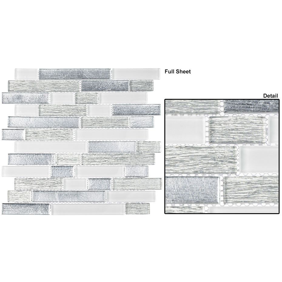 Bellagio - Frost Plaza Collection - Glass Brick Mosaic - Brilliant Jew ...